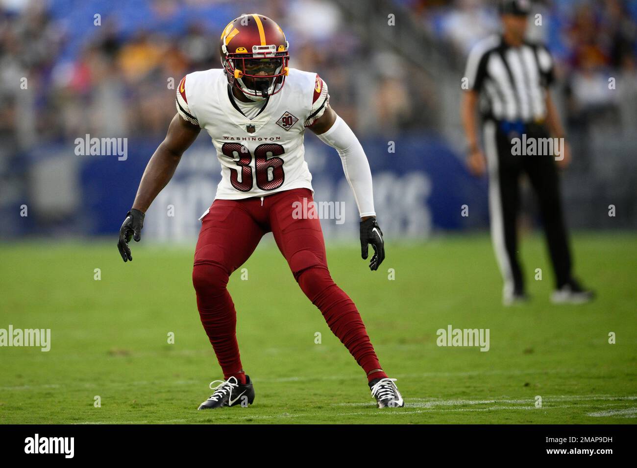 Washington Commanders cornerback Danny Johnson (36) in action in the ...