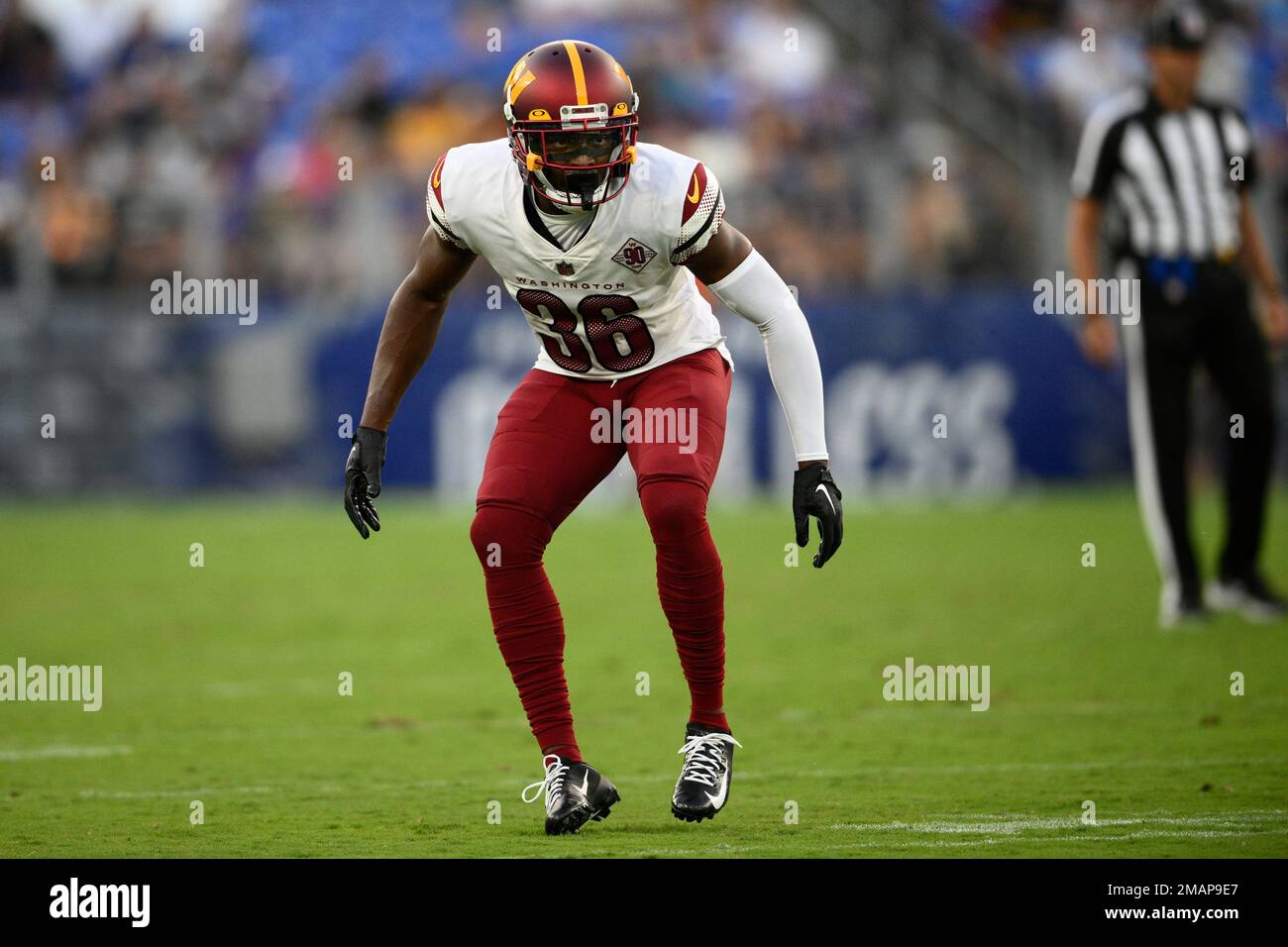 Washington Commanders cornerback Danny Johnson (36) in action in the ...