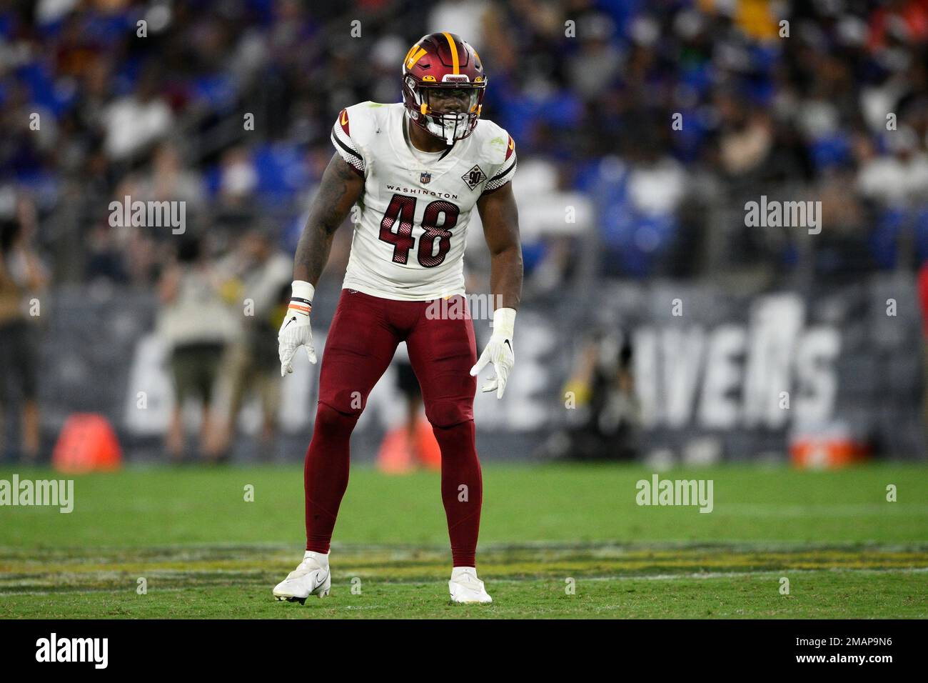 Washington Commanders linebacker Ferrod Gardner (48) in action in the ...