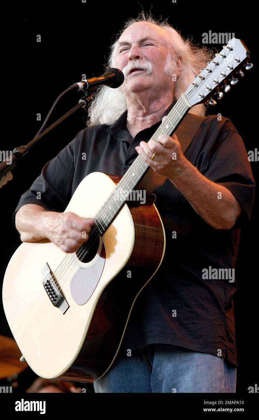 FILE - Musician David Crosby performs at Central Park SummerStage, on ...