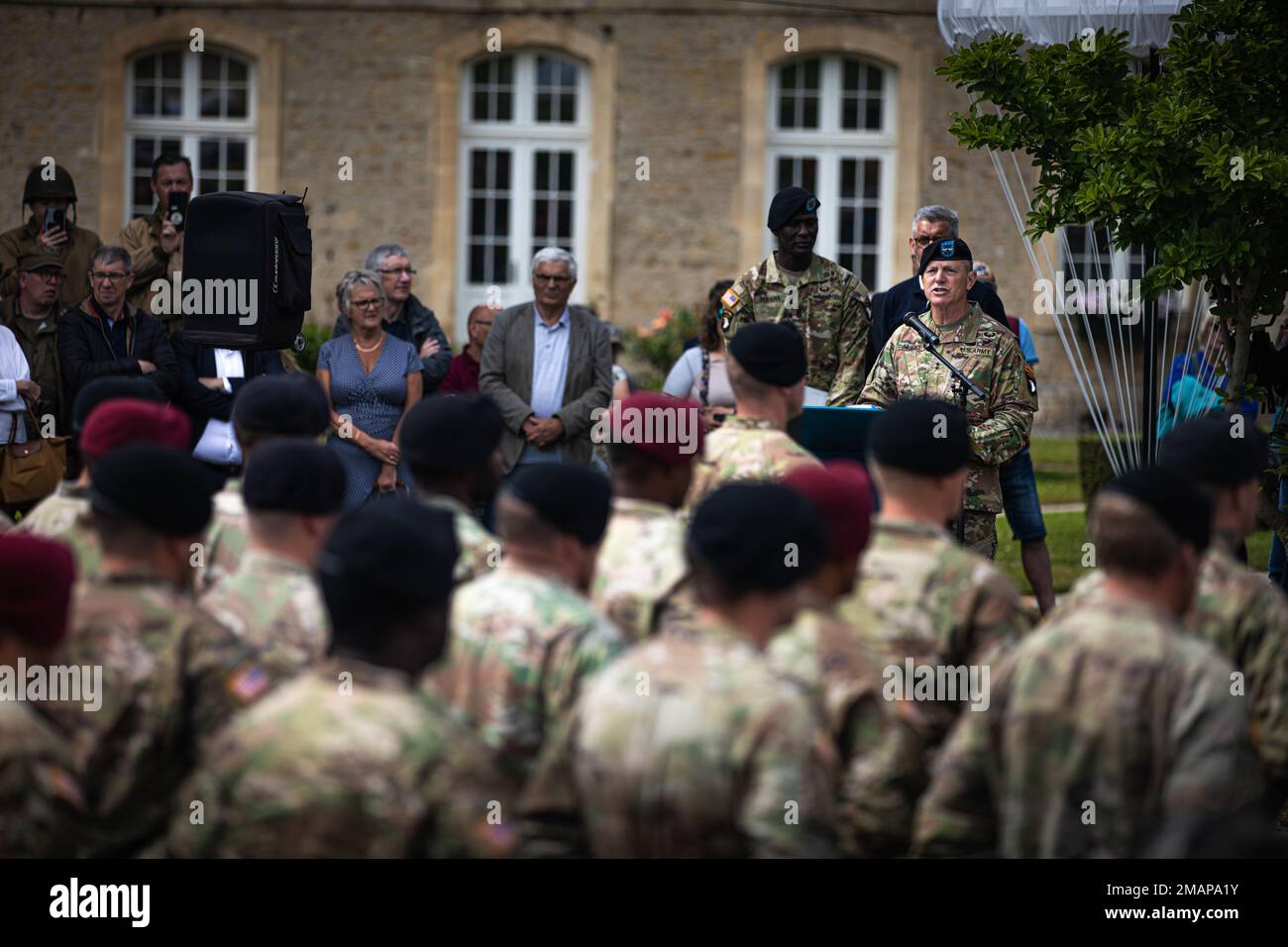 U.S. Army Maj. Gen. Joseph P. McGee, commanding general of the 101st ...