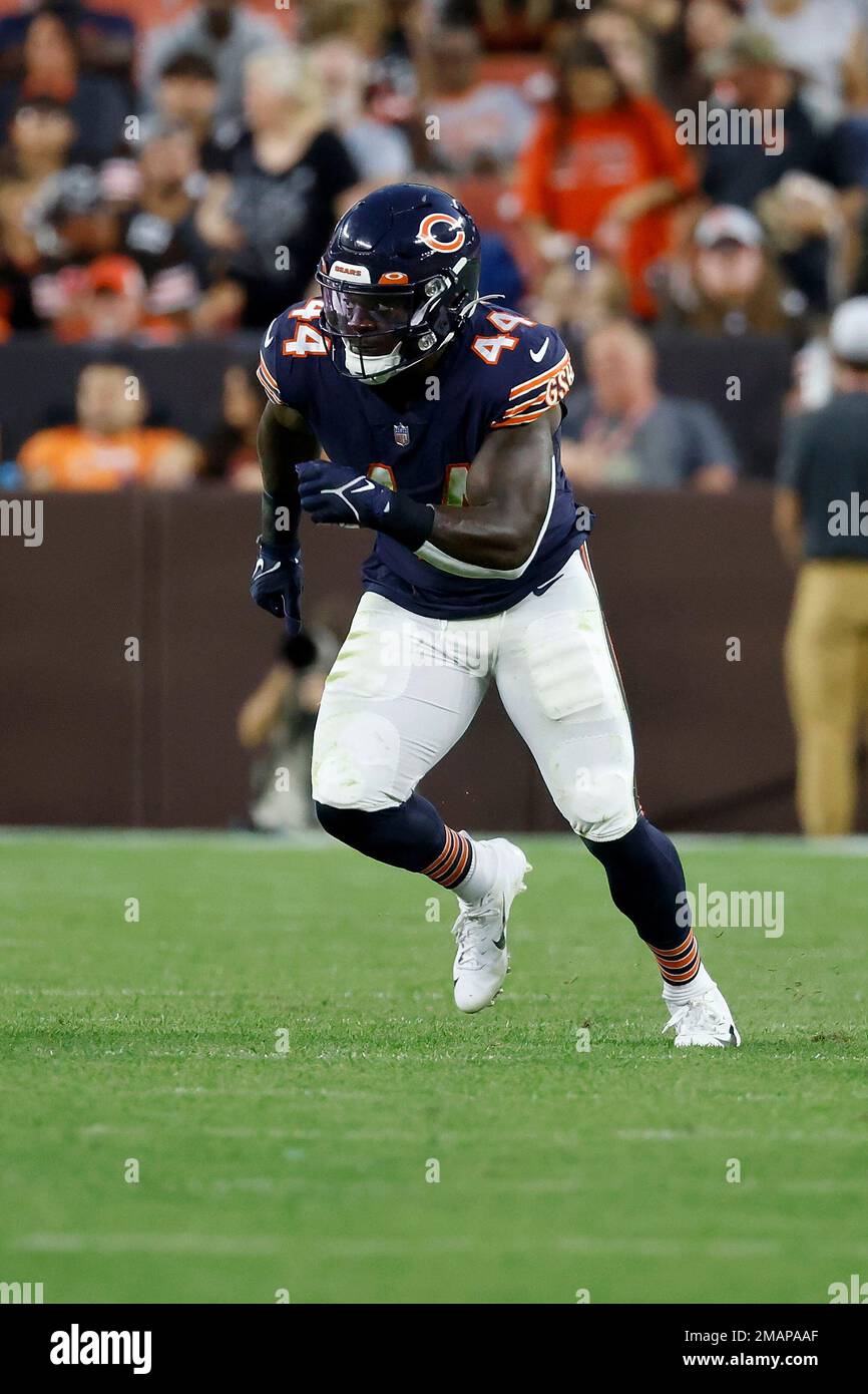 Chicago Bears linebacker Matt Adams (44) runs after the ball during an ...