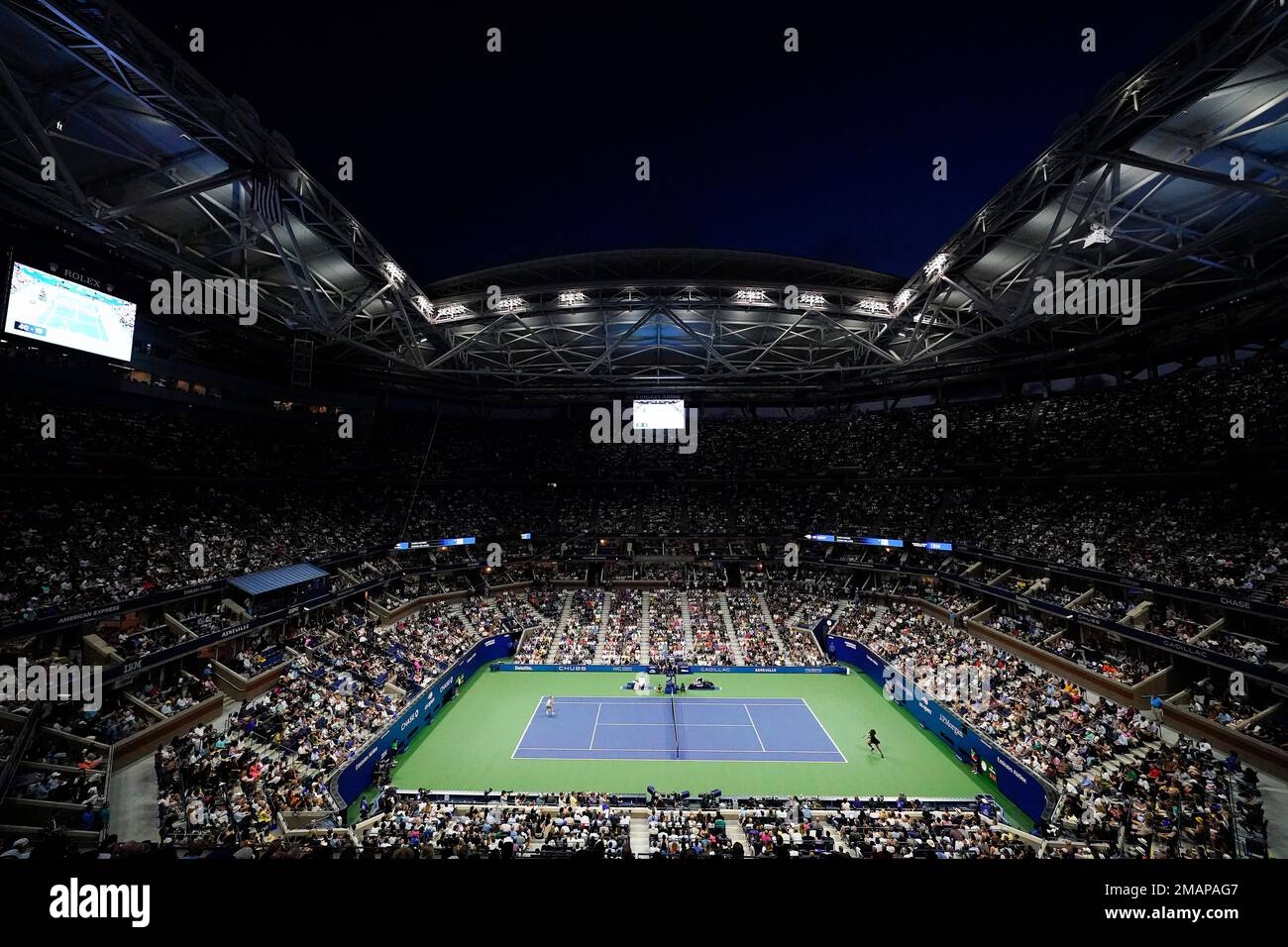 Serena Williams Of The United States Right Returns A Shot To Danka