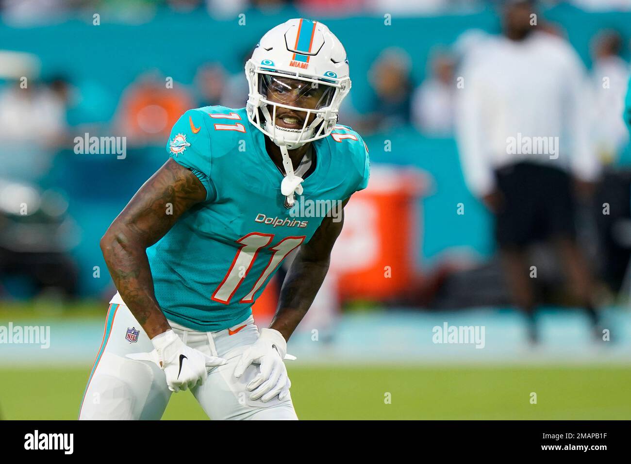 Miami Dolphins wide receiver Cedrick Wilson Jr. is shown during the ...
