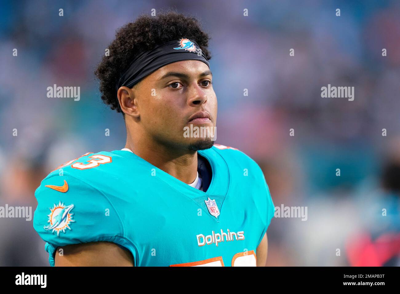 Miami Dolphins linebacker Cameron Goode is shown during the first half ...
