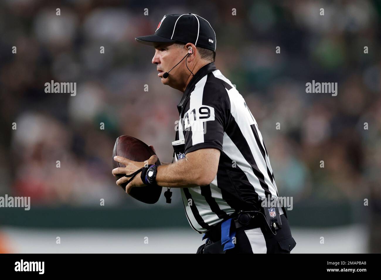 Back judge Greg Wilson (119) during a preseason NFL football game ...