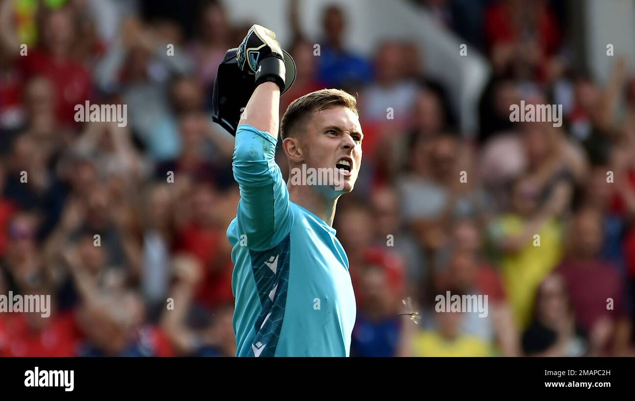 Nottingham Forest's goalkeeper Dean Henderson during the English ...