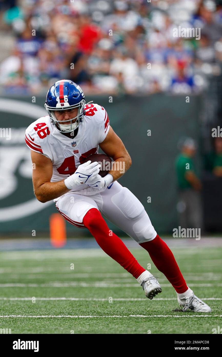 New York Giants tight end Austin Allen (46) in action against the New ...