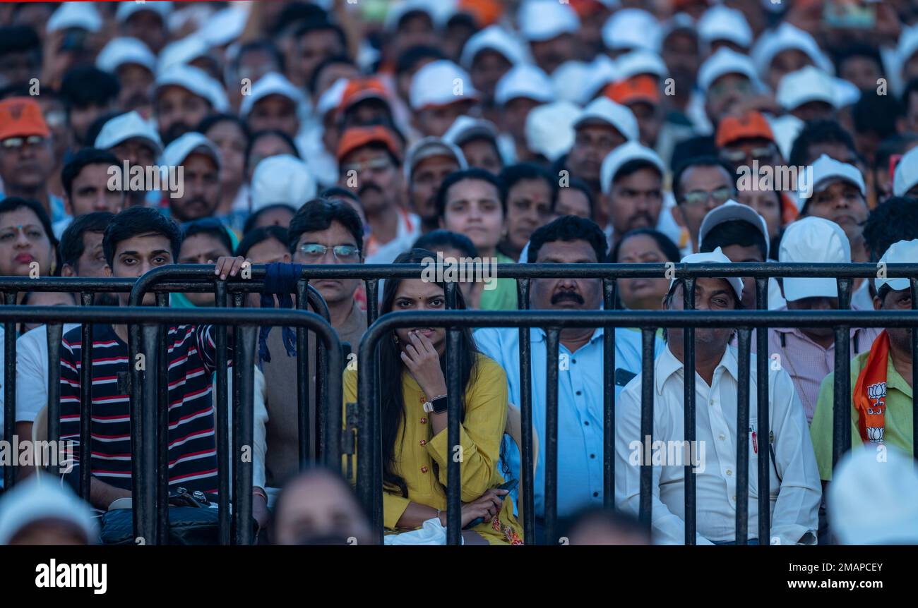 MUMBAI, INDIA - JANUARY 19: Prime Minister Narendra Modi along with ...