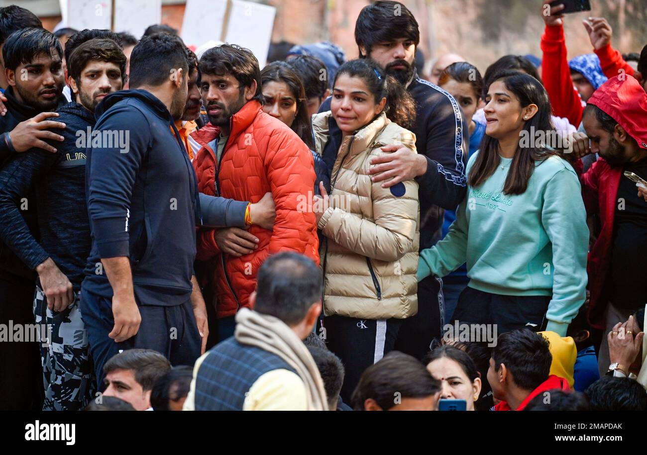 eNEW DELHI, INDIA - JANUARY 19: Indian wrestler Vinesh Phogat with ...