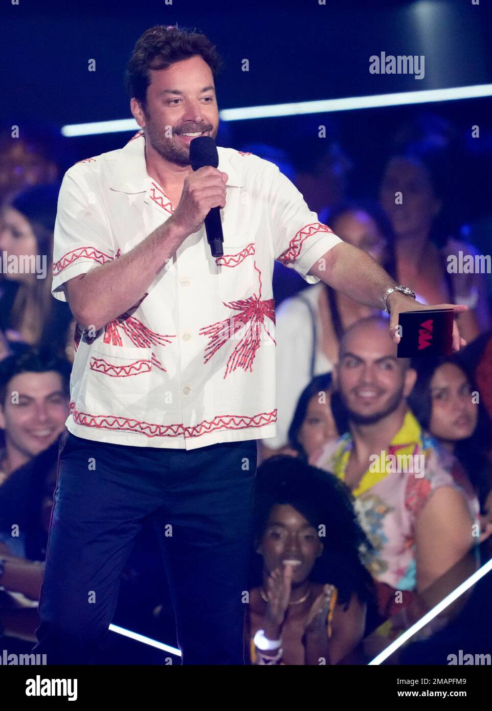 Jimmy Fallon presents the award for album of the year at the MTV Video ...