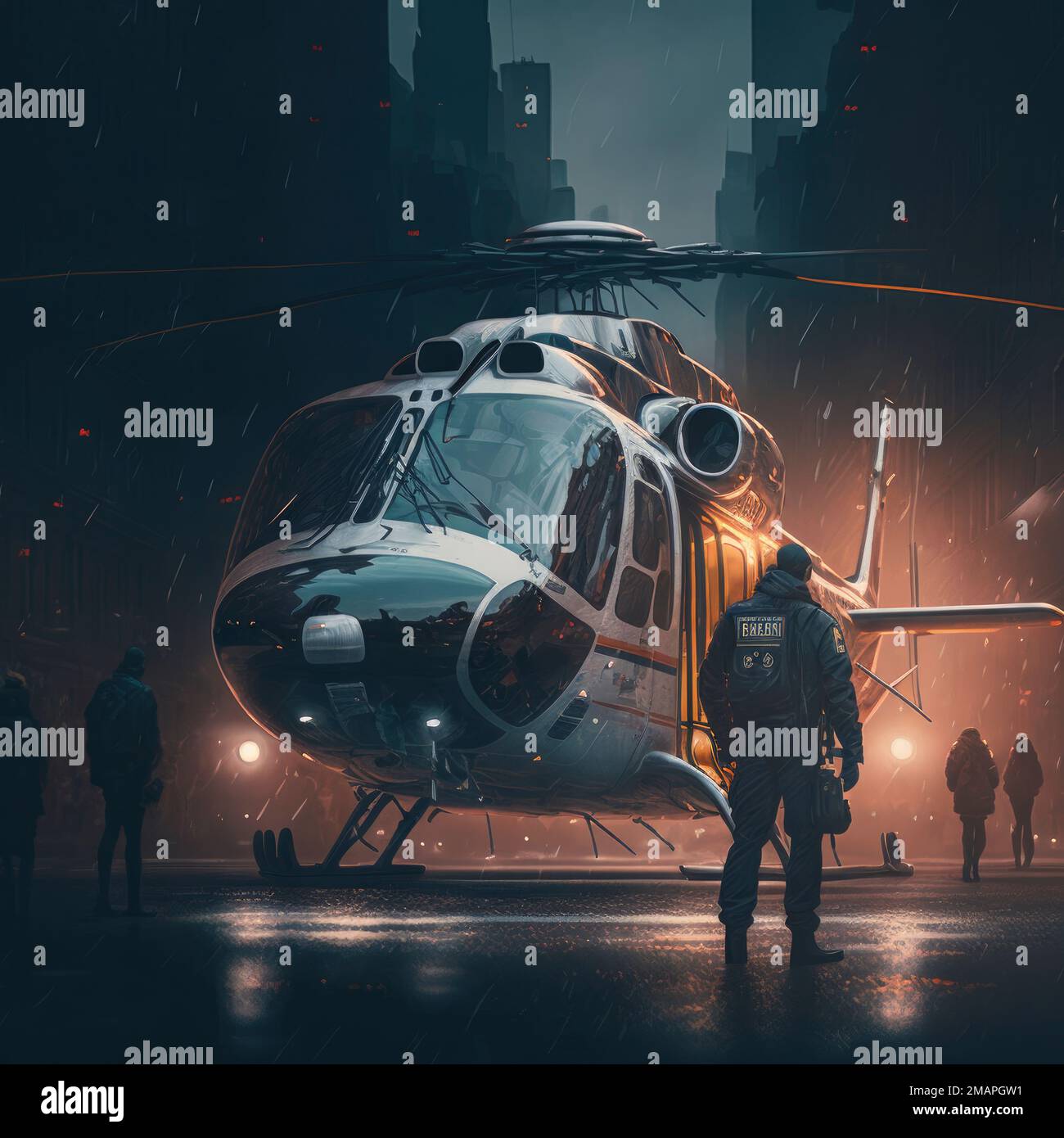 Swinging helicopter blades hi-res stock photography and images - Alamy