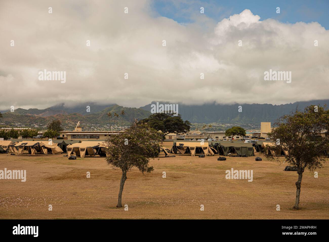 U.S. Marines with Combat Logistics Company 33 set up HDT Base-X Model ...