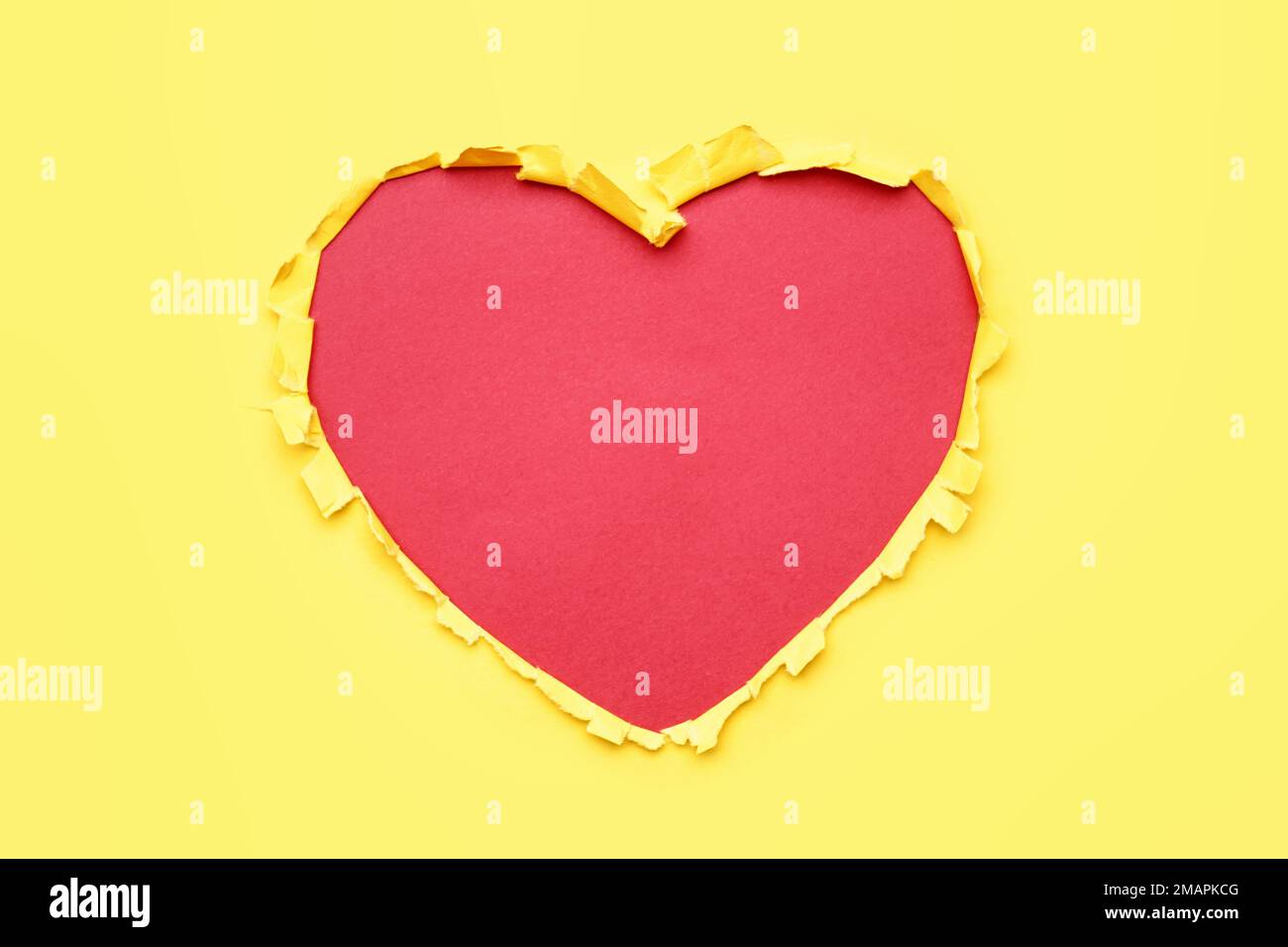 Heart made of color paper. Valentines Day celebration Stock Photo - Alamy