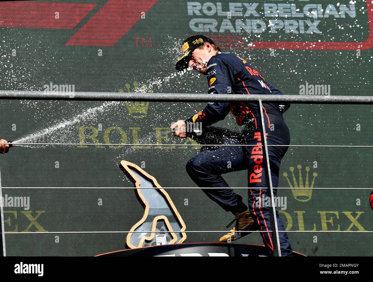 First place Red Bull driver Max Verstappen of the Netherlands ...