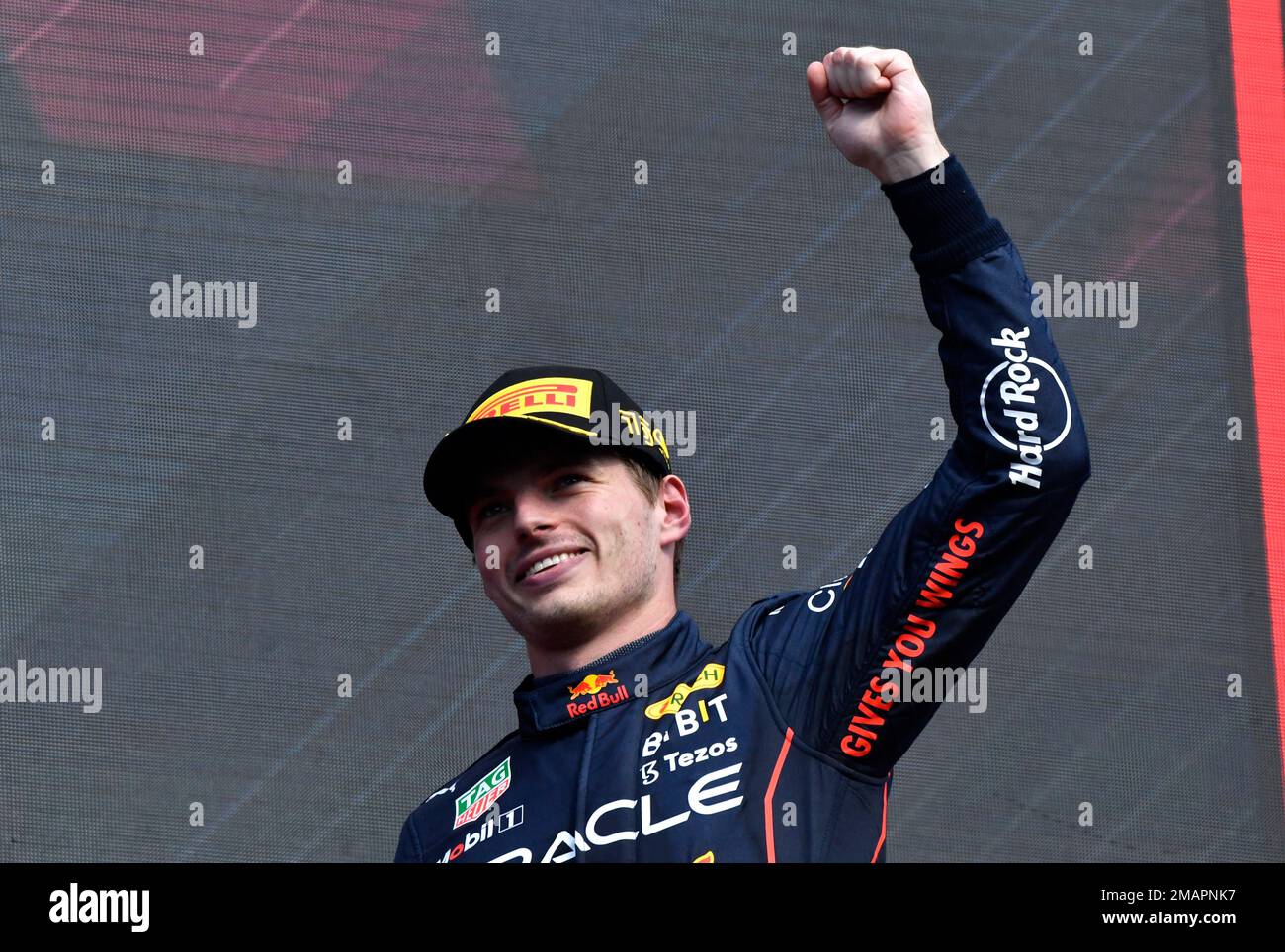 First place Red Bull driver Max Verstappen of the Netherlands ...