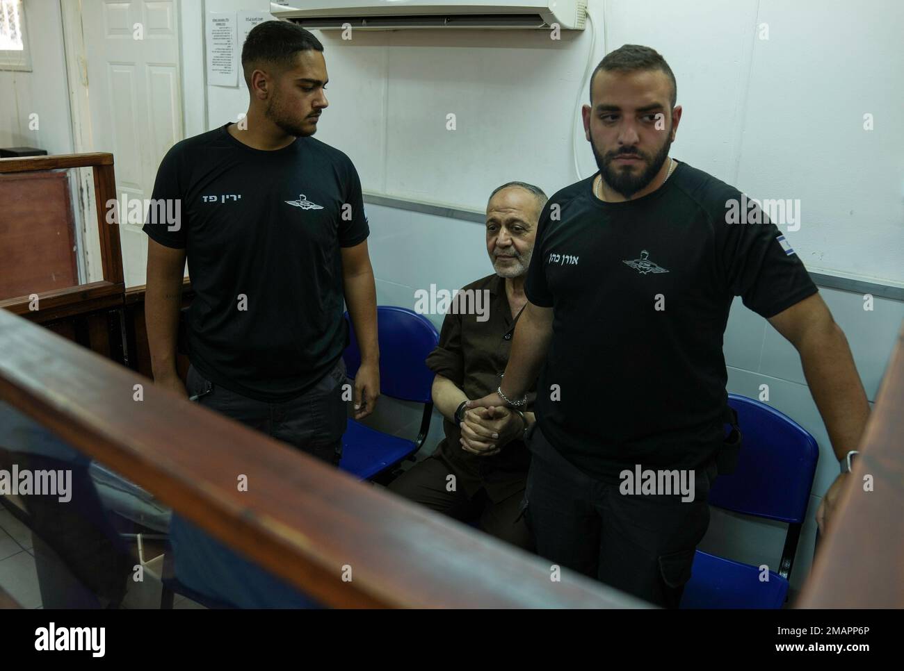 Palestinian Bassam al-Saadi, center, a senior Islamic Jihad militant ...