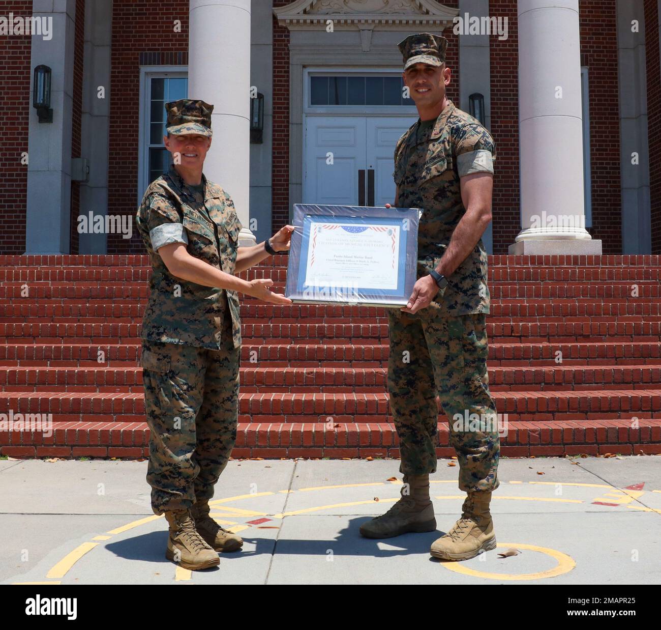 The Parris Island Marine Band was awarded the Col. George S. Howard ...