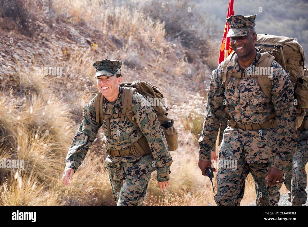 U.S. Marine Corps Lt. Col. Christine M. Houser, the commanding officer ...