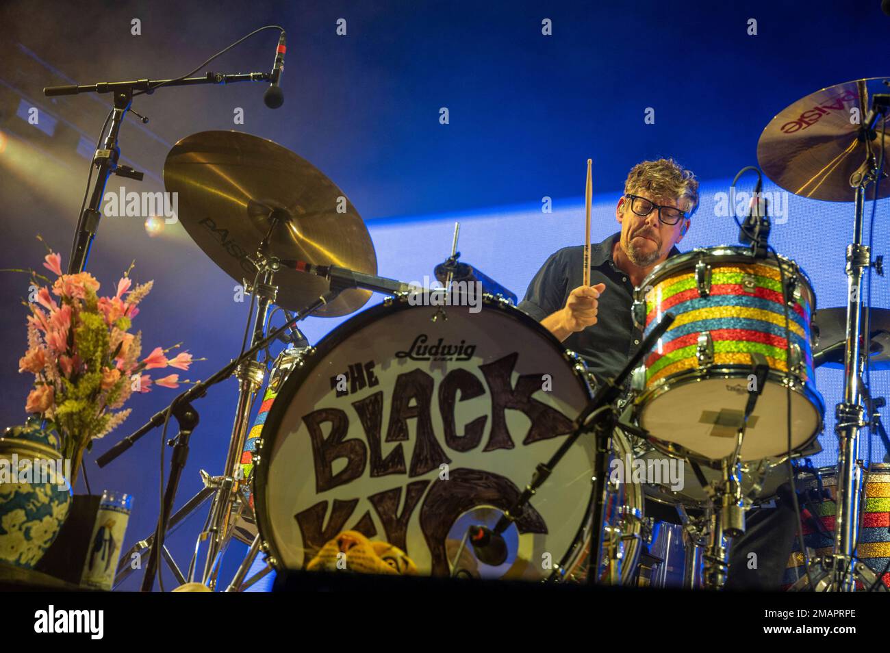 Patrick Carney of The Black Keys performs during the Dropout Boogie ...