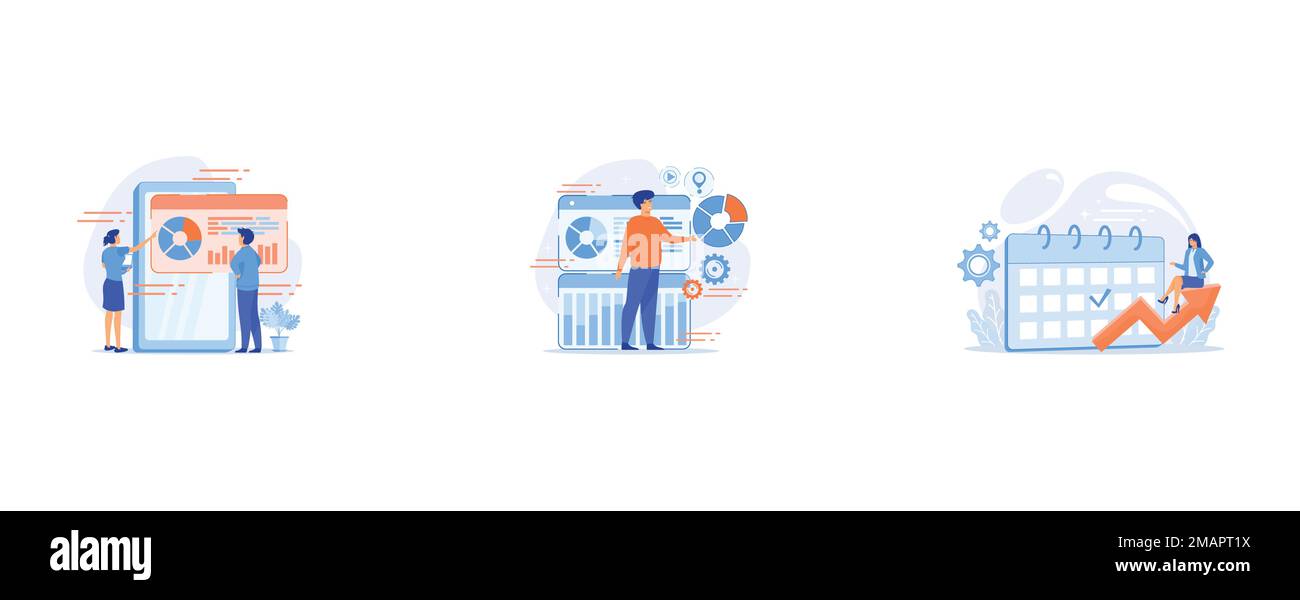 Professional business analytics, Report chart visualization, Event ...