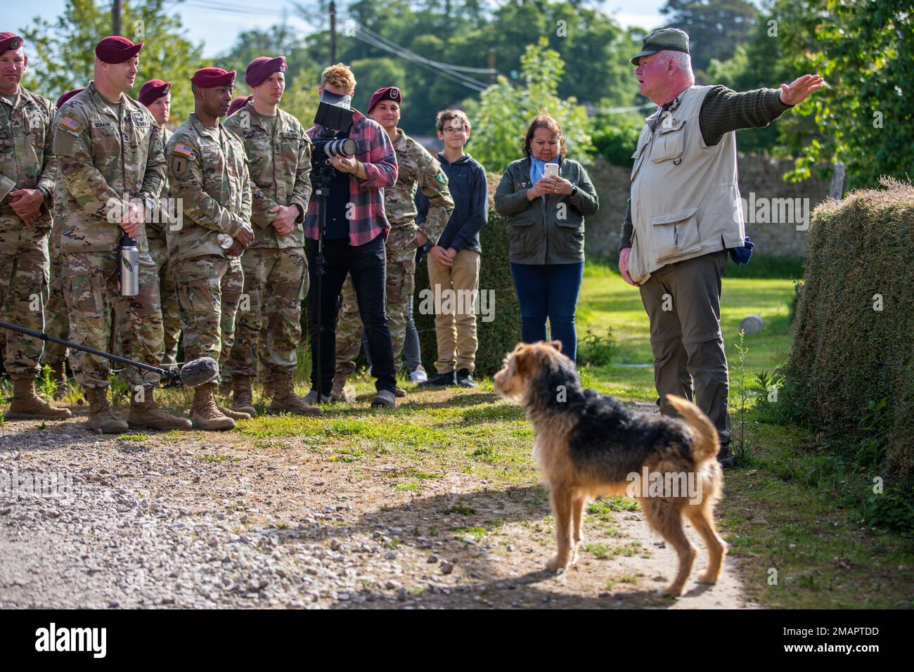 Soldiers of the XVIII Airborne Corps participate in a staff ride to ...