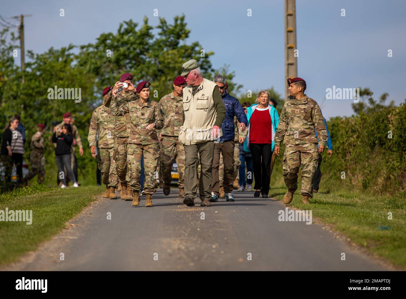 Soldiers of the XVIII Airborne Corps participate in a staff ride to ...