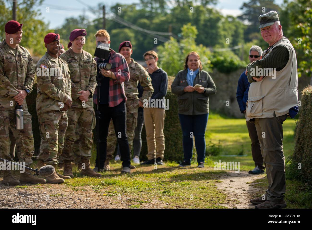 Soldiers of the XVIII Airborne Corps participate in a staff ride to ...