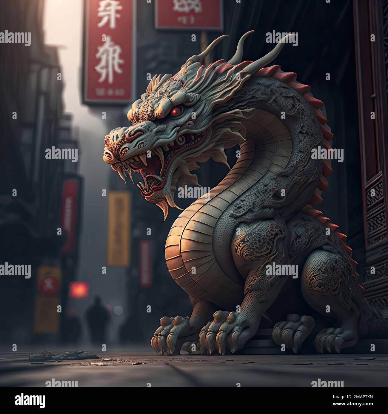 China silk dragon hi-res stock photography and images - Alamy