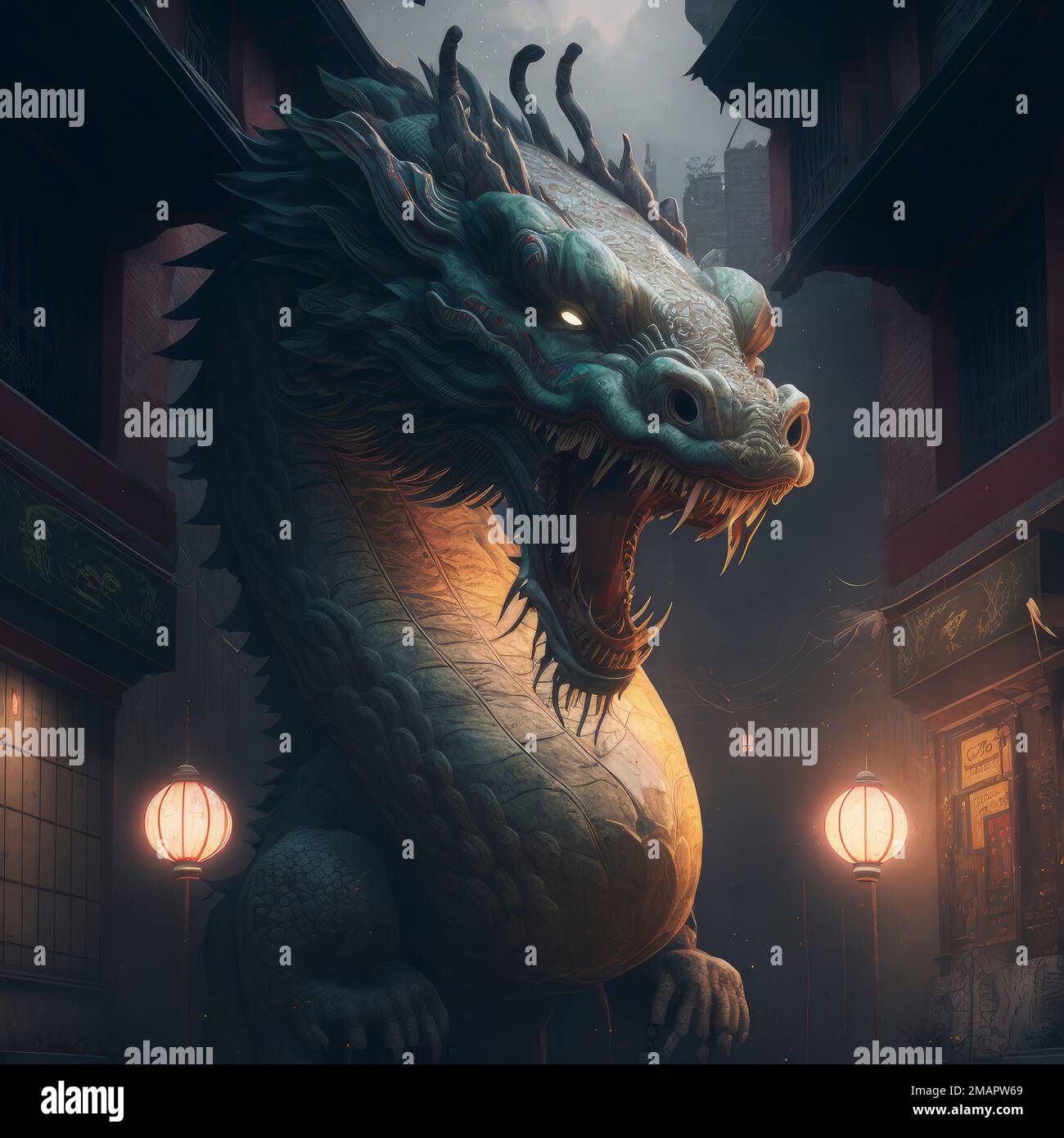 China silk dragon hi-res stock photography and images - Alamy