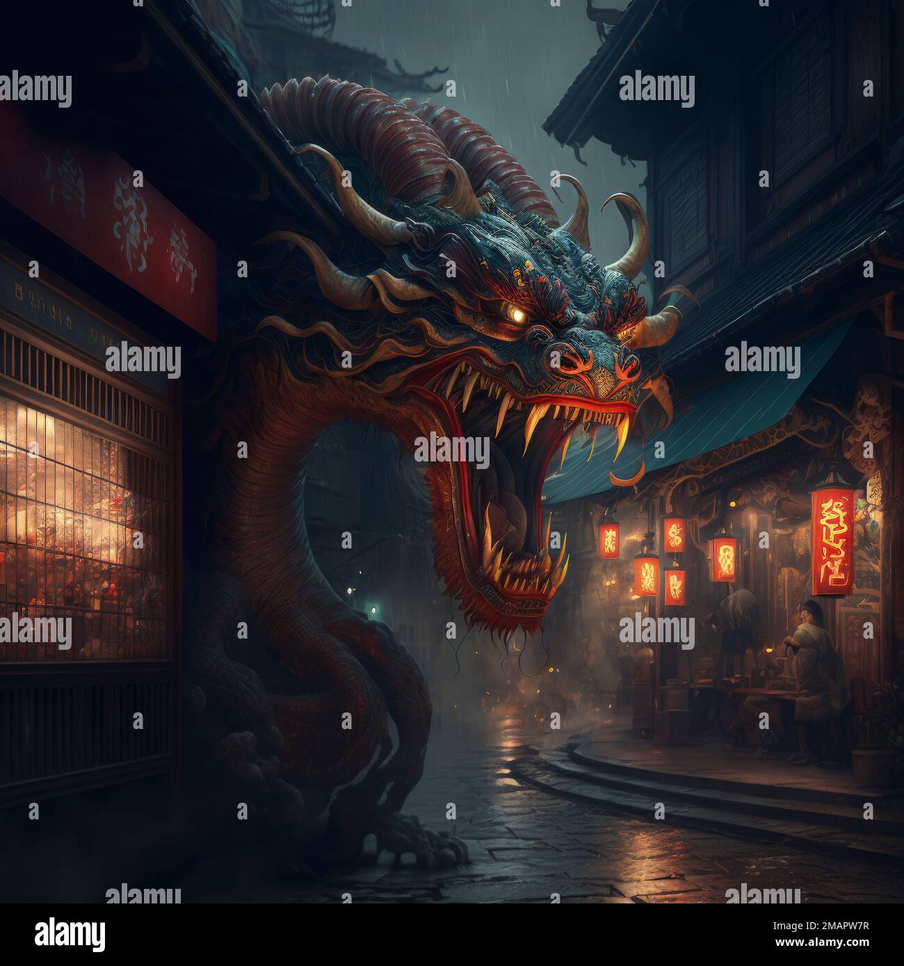 China silk dragon hi-res stock photography and images - Alamy