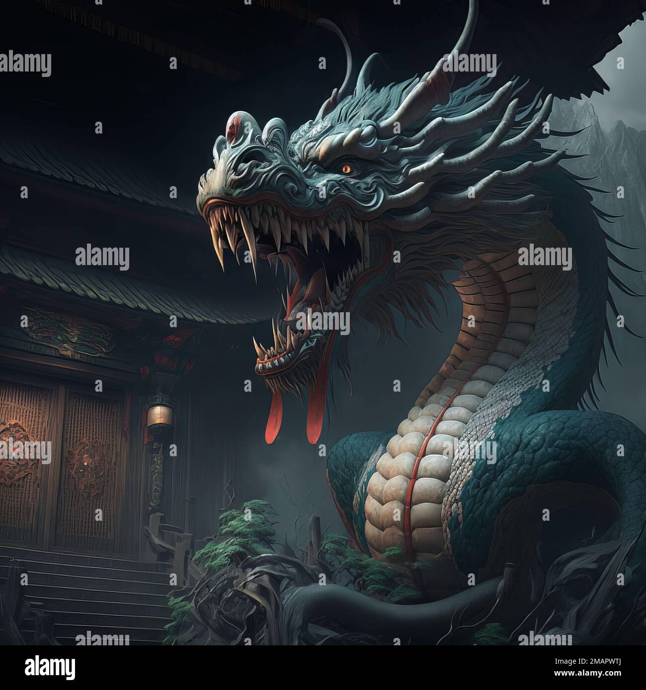 China silk dragon hi-res stock photography and images - Alamy