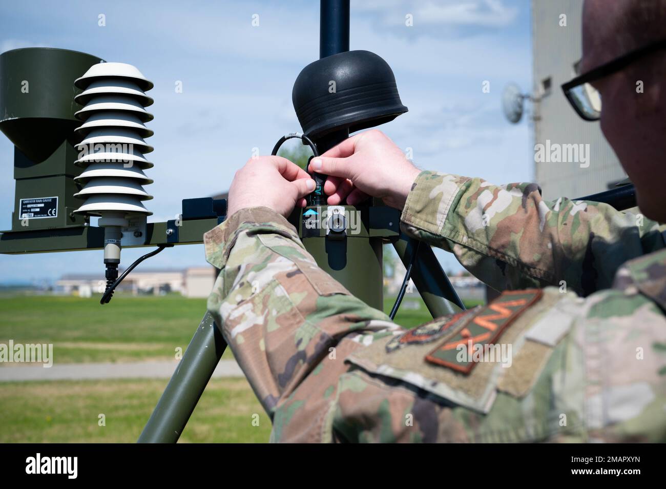 U.S Air Force Senior Airman Sagen Phillips, weather journeyman assigned ...