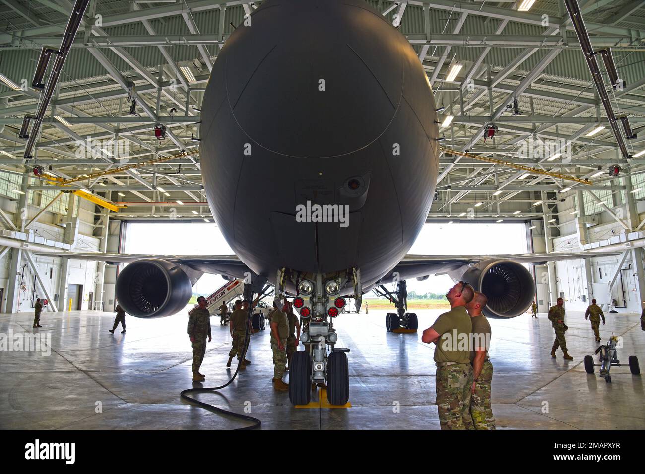 A KC-46A from the 157th Air Refueling Wing, New Hampshire sits in the ...