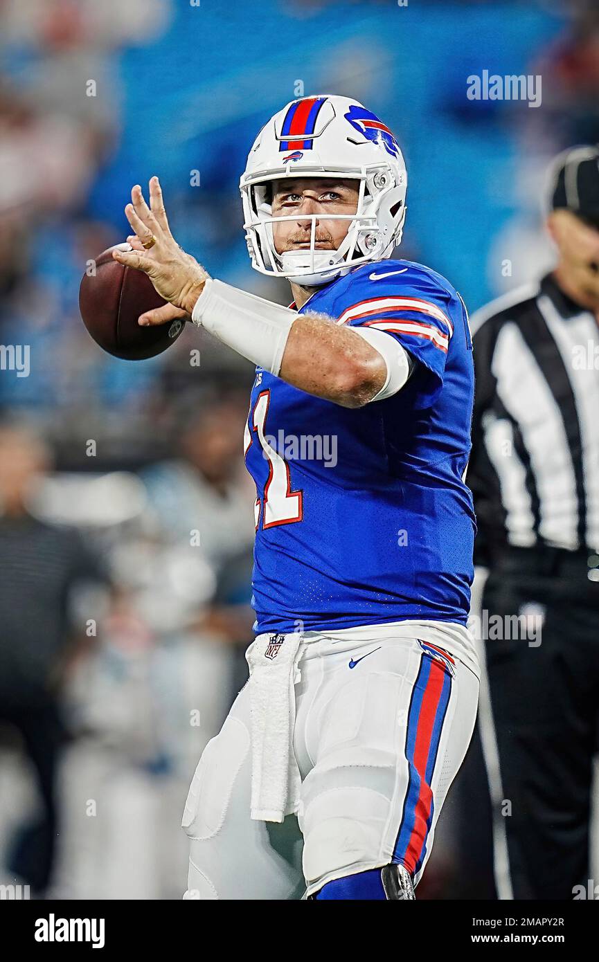 Buffalo Bills quarterback Matt Barkley (11) looks to pass during an NFL ...