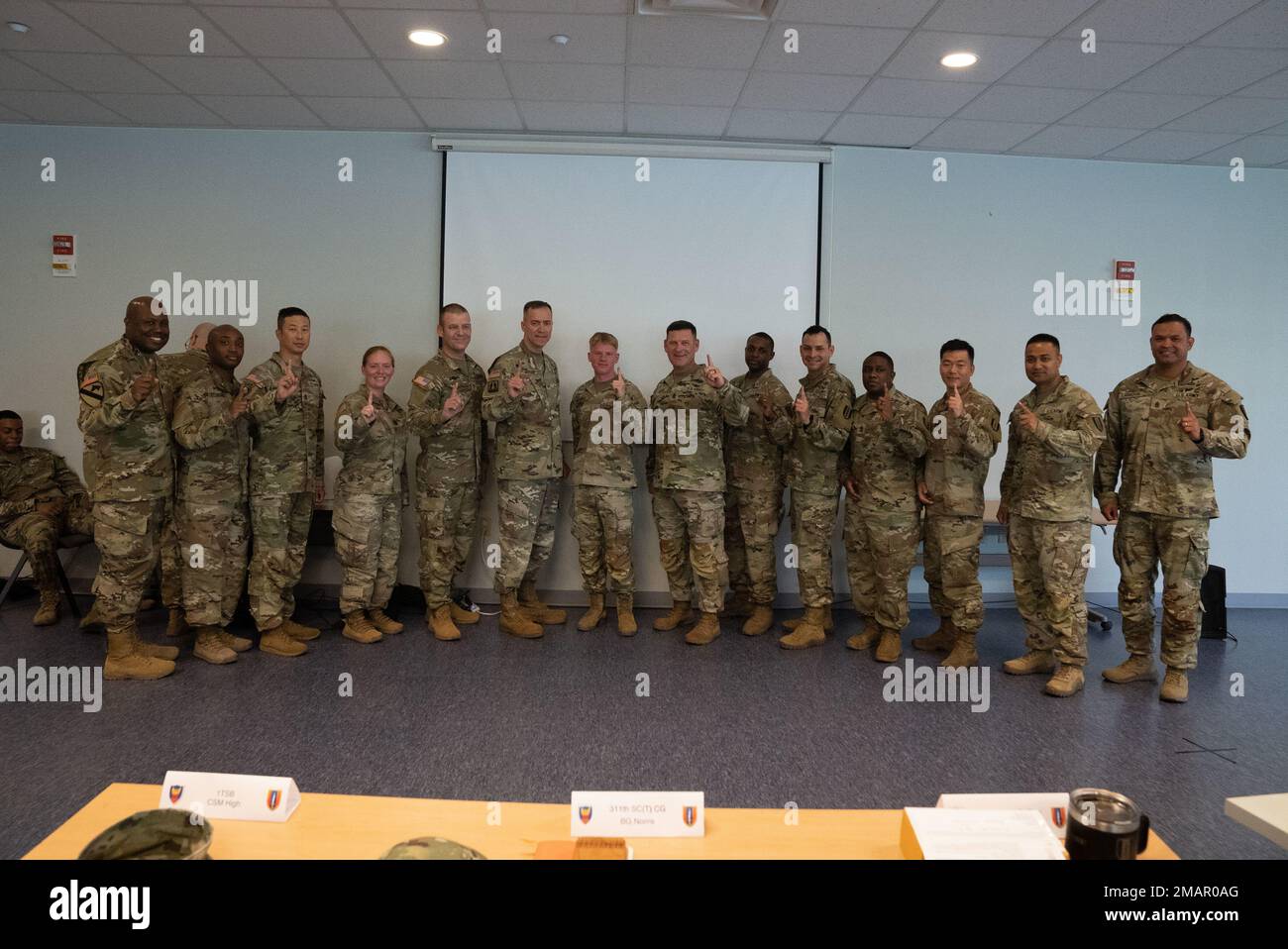 U.S. Brig. Gen. Jan Norris, Commanding General of the 311th Signal ...