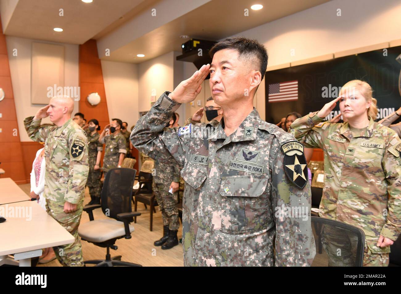 2nd infantry division warriors hi-res stock photography and images - Alamy