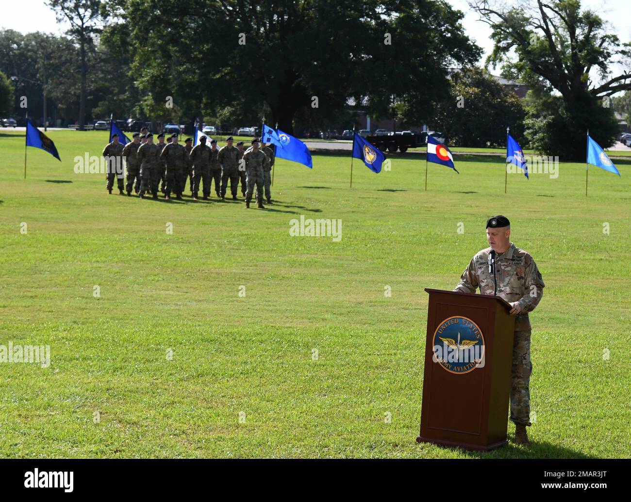 Lt. Col. Bryan Whittier, 1st Battalion, 11th Aviation Regiment outgoing ...