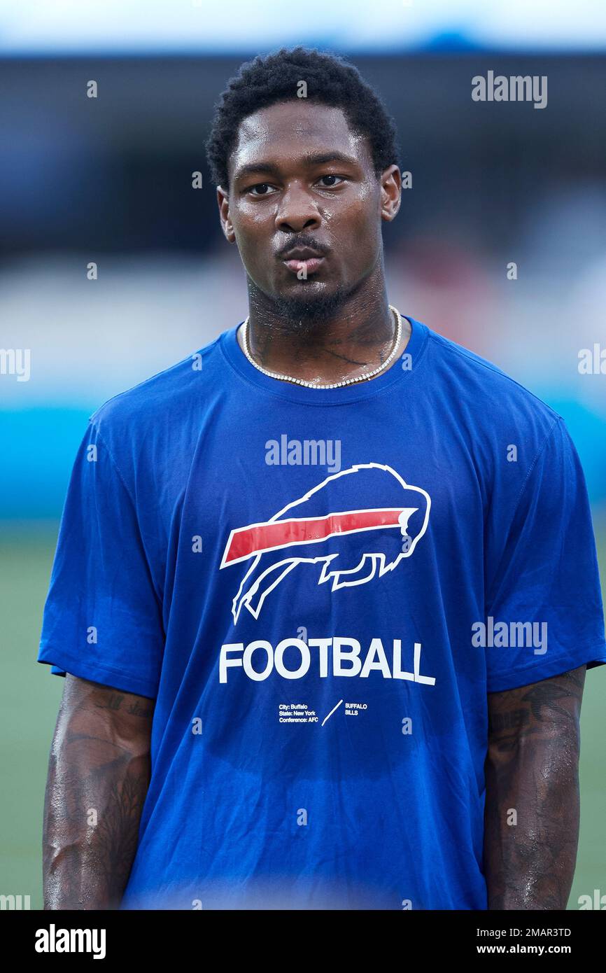 Buffalo Bills wide receiver Stefon Diggs (14) warms up prior to an NFL ...