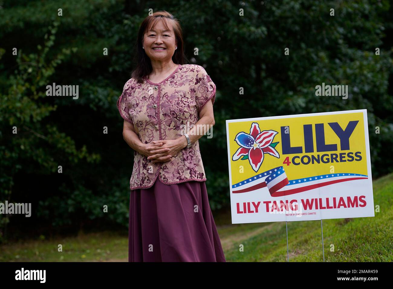Lily Tang Williams, a Republican House of Representatives candidate in ...
