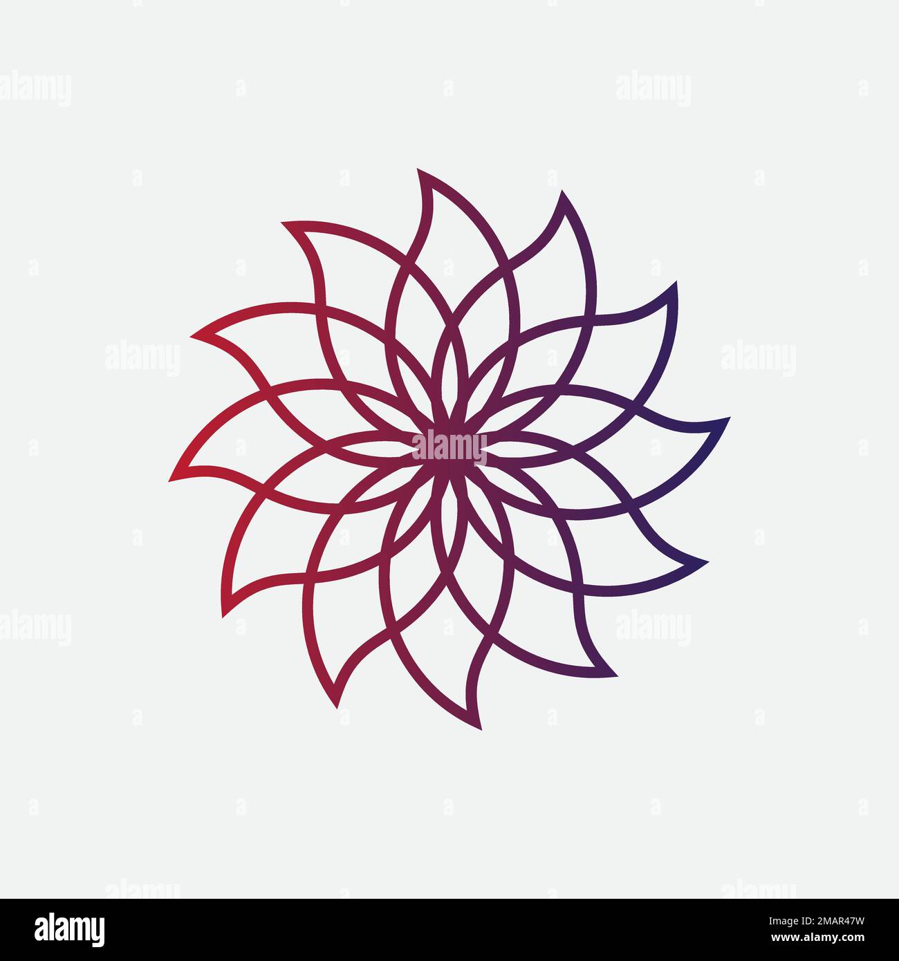 mandala logo element template, suitable for spa, yoga, meditation and ...