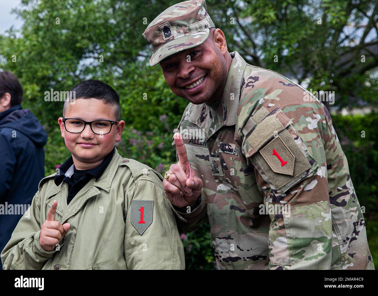U.S. Army Sgt. Major Dwayne Allen, assigned to the 1st Infantry ...