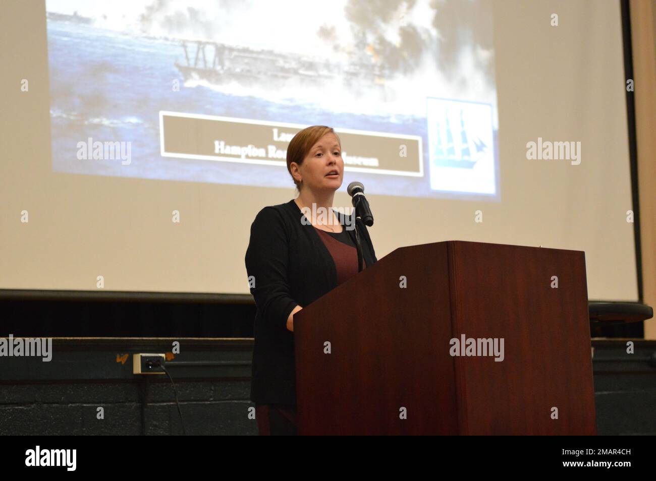 Laura Orr, Director of Education at the Hampton Roads Naval Museum ...