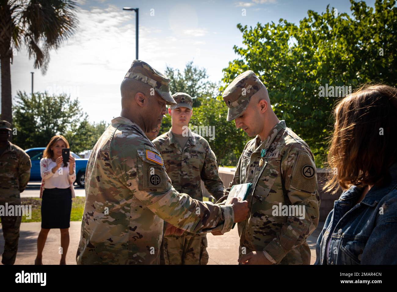 Lt. Gen. Ronald Clark, Commanding General of U.S. Army Central, awards ...