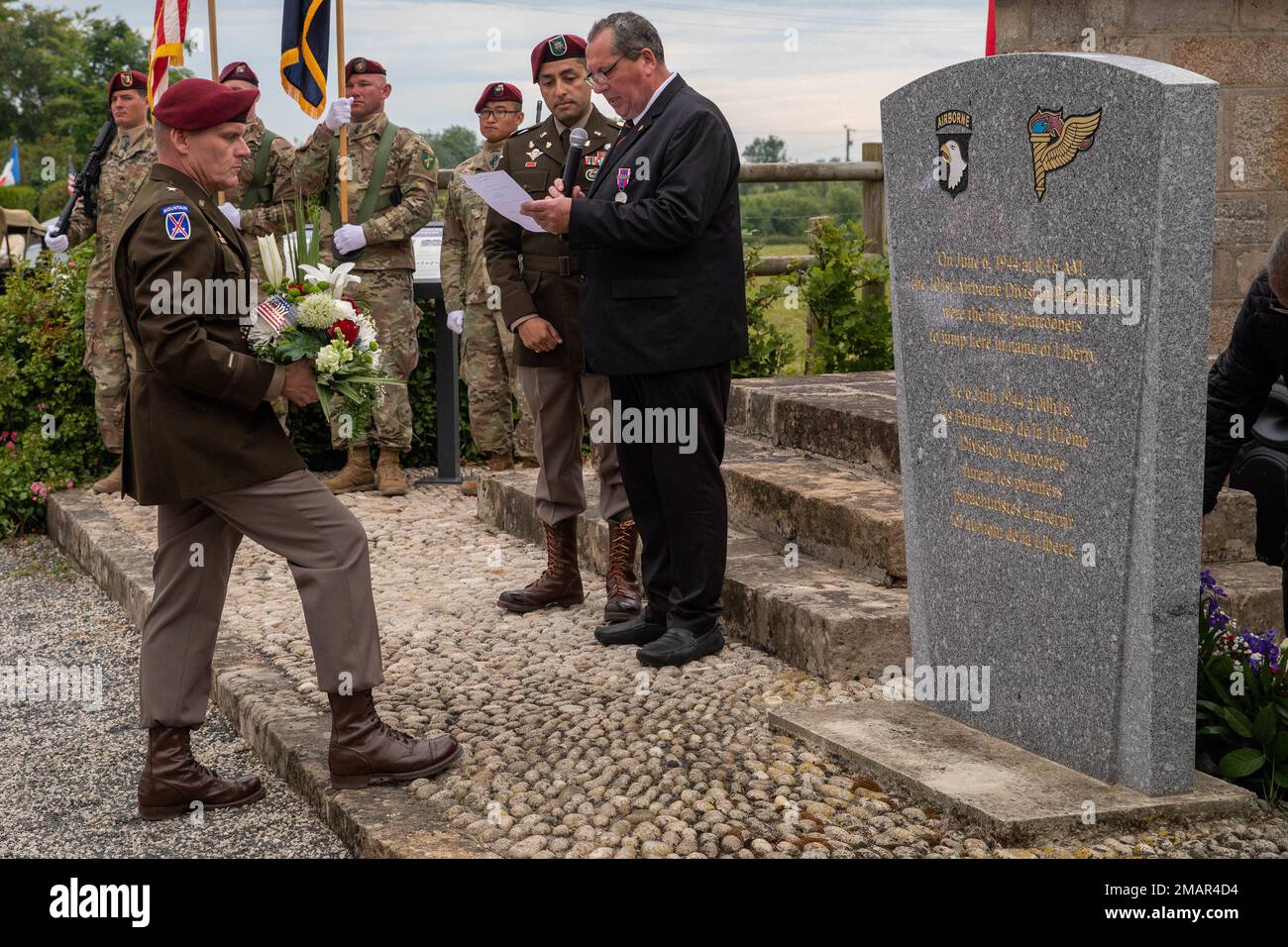 U.S. Army Brig. Gen. Dean Thompson, commander of the 353rd Civil ...