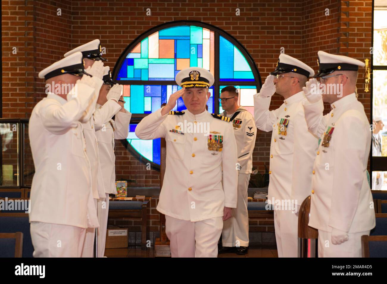 KINGS BAY, Ga. (June 3, 2022) Cmdr. Bill Dull, outgoing commanding ...