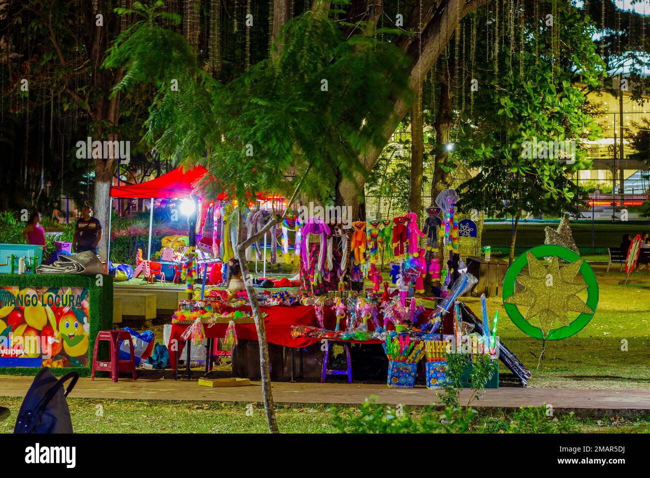 night stall in a park Stock Photo - Alamy