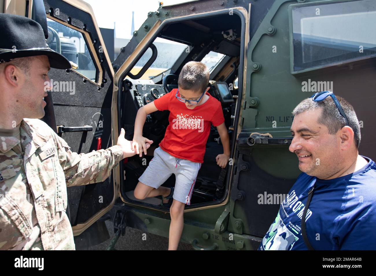 U.S. Army Maj. Joshua Dusing, assigned to 2nd Squadron, 2nd Cavalry ...
