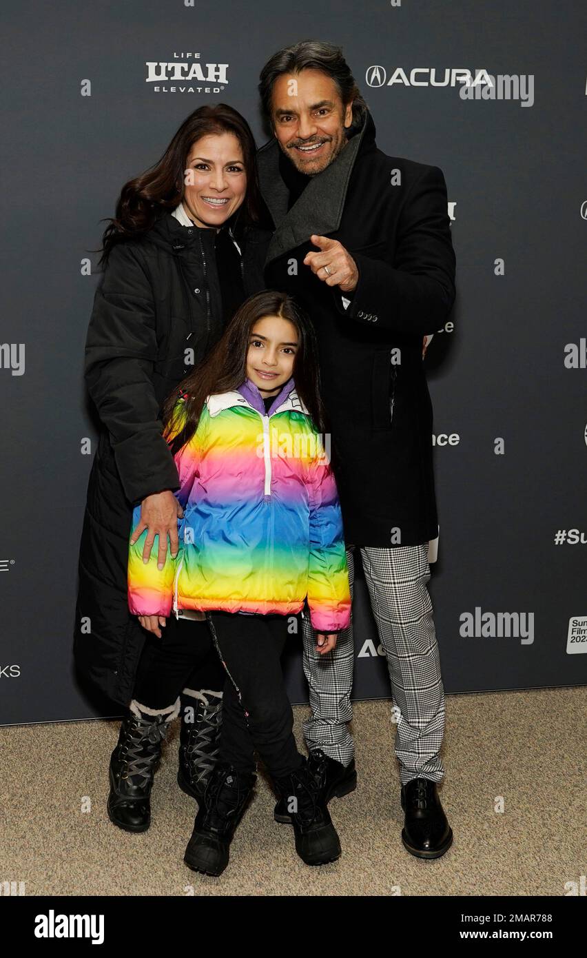 Eugenio Derbez, right, the star and producer of "Radical," poses with ...