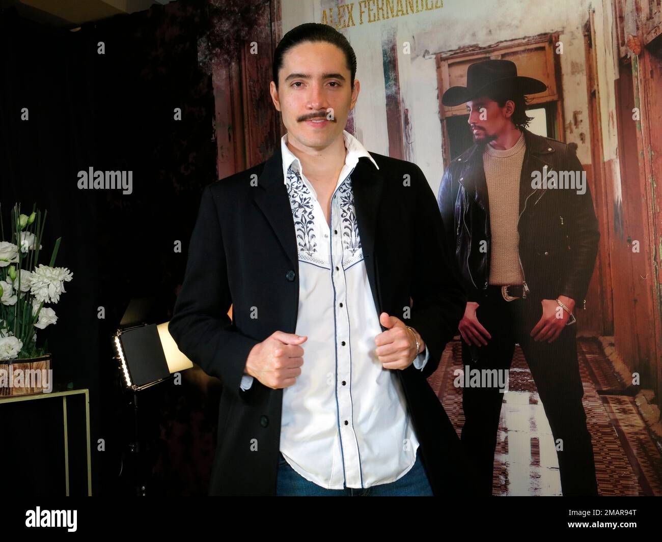 Mexican singer Alex Fernandez poses for a photo during the promotion of ...